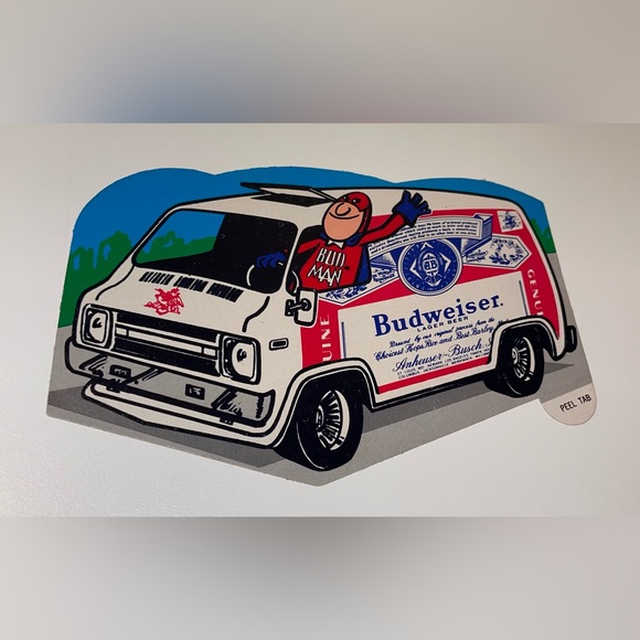 Budweiser | Other | New Old Stock Vintage 97sbudweiser Bud Man Beer ...